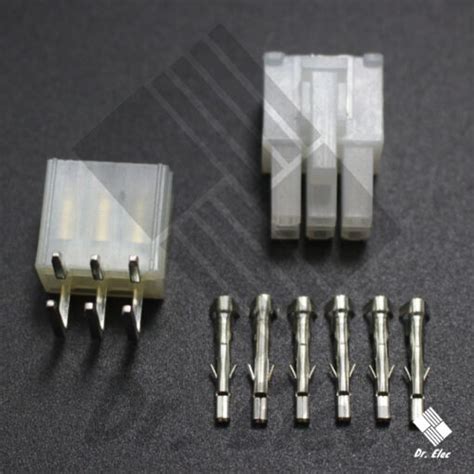 کانکتور Atx 6pin نری و مادگی 6 پین فلزی پک کامل دکتر الکترونیک