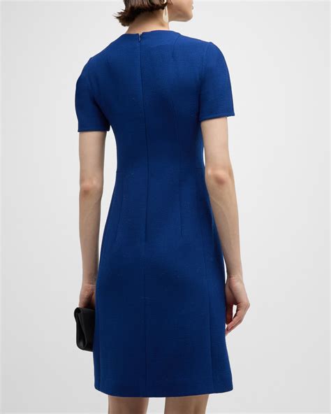 Akris Wool Princess Seam Sheath Dress Neiman Marcus