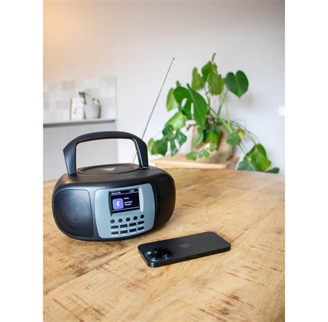 Lenco SCD 860BK Portable DAB FM Radio With Bluetooth CD Player And
