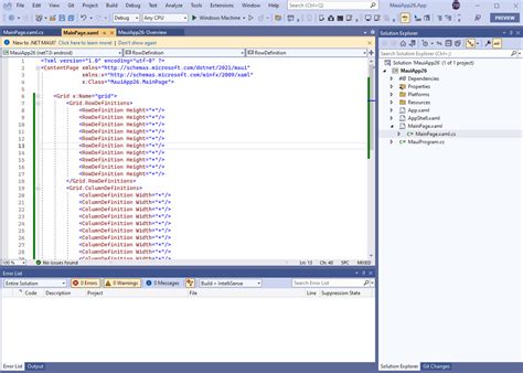 Contentview Inside Grid Causes Element Not Found Exception Under