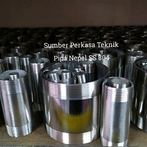 Jual Pipa Nepel Stainless Ss304 Drat 12 Inch Panjang 20cm Jakarta