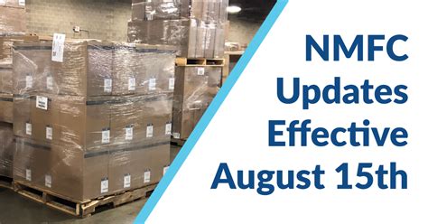 Nmfc Updates Effective August 15th 2020 — Roadrunner Freight