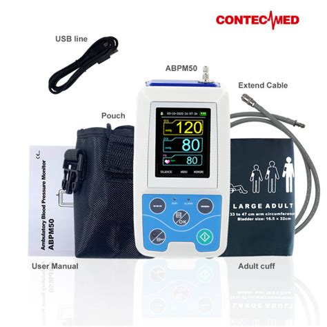 CONTECMED ABPM50 24 Hours Ambulatory Blood Pressure Monitor Arm NIBP Holter Monitor NIBP