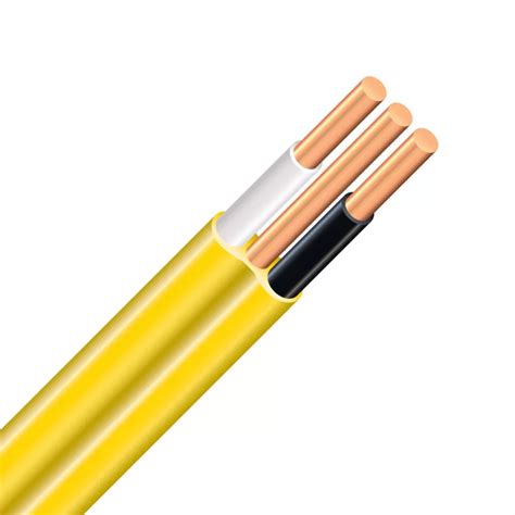 Southwire Romex Simpull Nmd90 Copper Electrical Cable 12 2 Yellow 5m