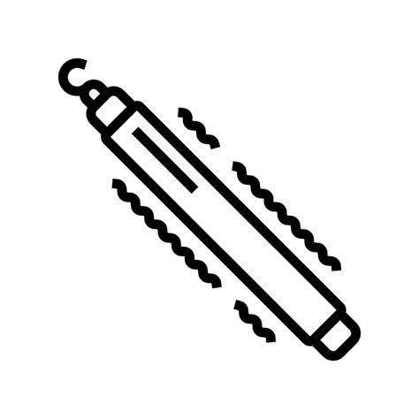 Glow Sticks Rave Retro Line Icon Illustration 48933869 Vector Art At