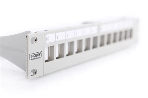 Modular Patch Panel Shielded 12 Ports Grey ALL4NET