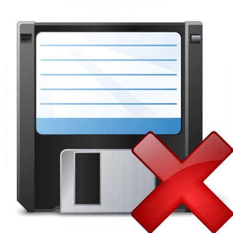 IconExperience V Collection Floppy Disk Delete Icon