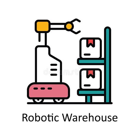 Robotic Arm Vector Outline Icon Design Illustration. Product Management ...