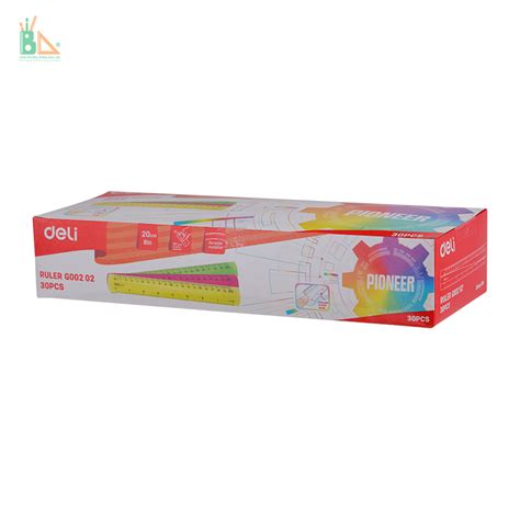 Thước Kẻ 20cm Deli Eg00202 Văn Phòng Phẩm Bảo An