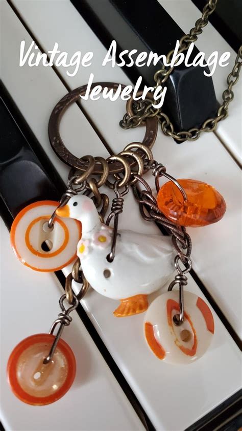 Vintage Assemblage Jewelry Vintage Assemblage Jewelry Upcycled