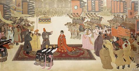 文成公主和亲 张鸿飞、张超 中国画 2735cm×525cm