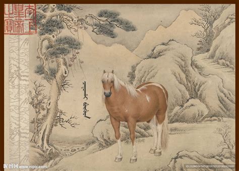 马设计图绘画书法文化艺术设计图库昵图网