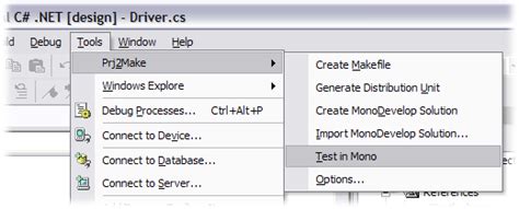 Working With Mono And Visual Studio Mono
