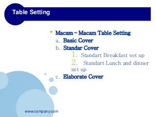 Detail Jenis Jenis Table Set Up Koleksi Nomer 21