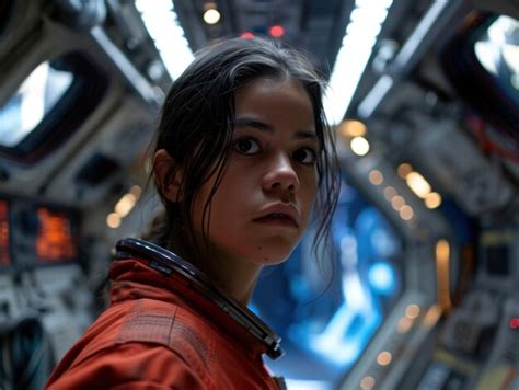 Premium Photo A Woman In A Space Suit