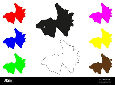 Dholpur city (Republic of India, State of Rajasthan) map vector ...