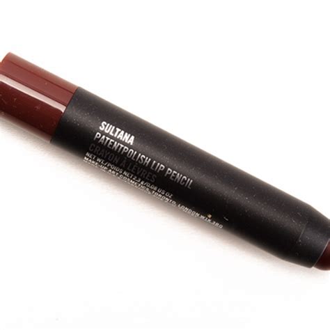 Mac Sultana Patentpolish Lip Pencil Review And Swatches