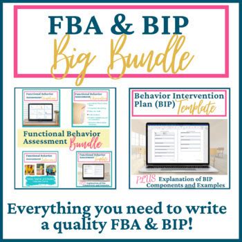 Manage Classroom Behavior FBA BIP Progress Monitoring Mega Bundle