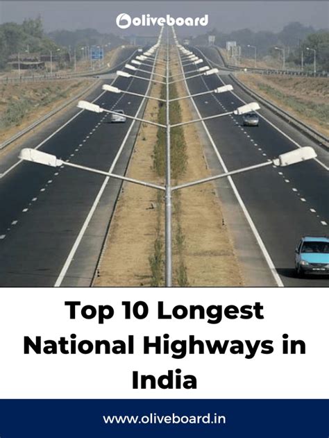 Top 10 Longest National Highways In India Oliveboard