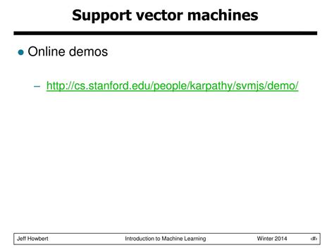 Ppt Classification Regression Support Vector Machines Powerpoint
