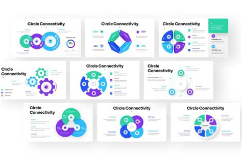 Circle Connectivity Infographics Powerpoint Incl Circle And Pie Envato