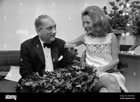 Princess Lee Radziwill Chats With Her Husband Prince Stanislaw Radziwill In Her Dressing Room