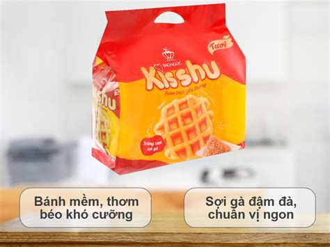 Bánh Bông Lan Trứng Tươi Sợi Gà Kisshu Gói 96g Bách Hoá Xanh