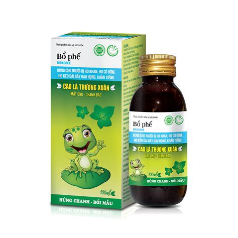 Tpbvsk Bổ Phế Mekobee Cao Lá Thường Xuân Hình Con ếch 100ml Siro