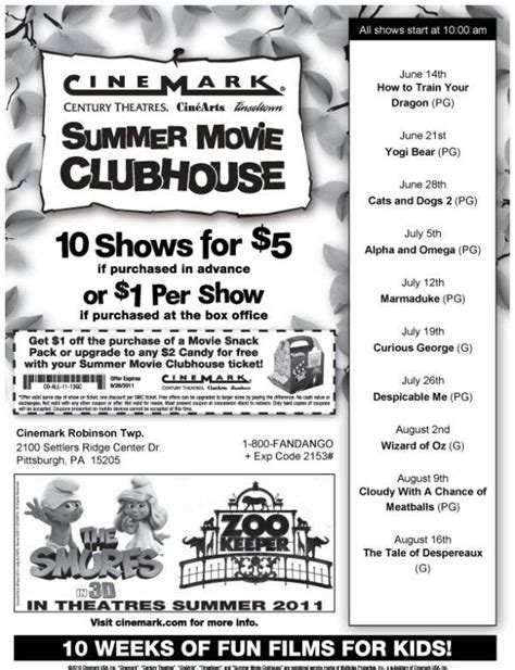 Cinemark Summer Movie Clubhouse 60 Photos Moonagedaydreamfilm