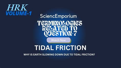 Haliday Resnick Krane Volume 1 Question 7 Terminologies Tidal