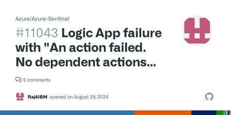 Logic App Failure With An Action Failed No Dependent Actions
