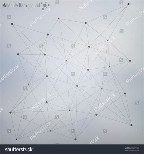 Molecule Structure On Grey Background Vector Stock Vector Royalty Free