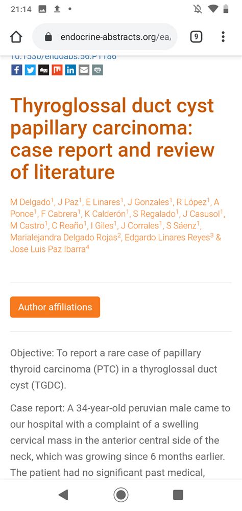 Pdf Thyroglossal Duct Cyst Papillary Carcinoma Case Report And