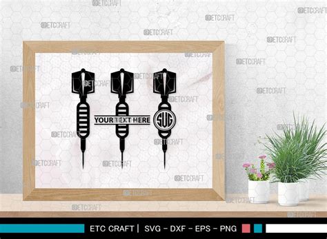 Dart Monogram Dart Silhouette Dart Svg Dartboard Svg Target Svg