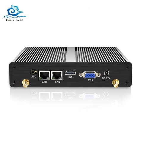 HLY Fanless Mini PC Dual LAN Celeron N2830 J1800 J1900 Windows PC 2
