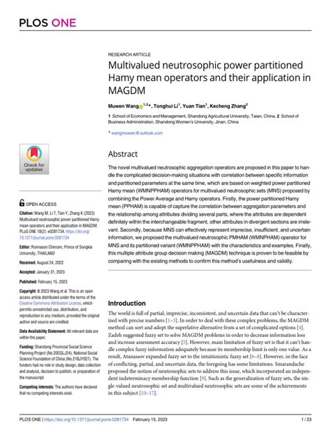 Multivalued Neutrosophic Power Partitioned Hamy Mean Operators And Their Application In Magdm Pdf