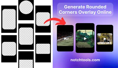 Generate Rounded Corners Overlay For Video Online