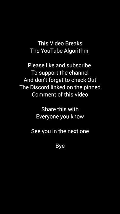 Breaking The Youtube Algorithm Shorts Youtube