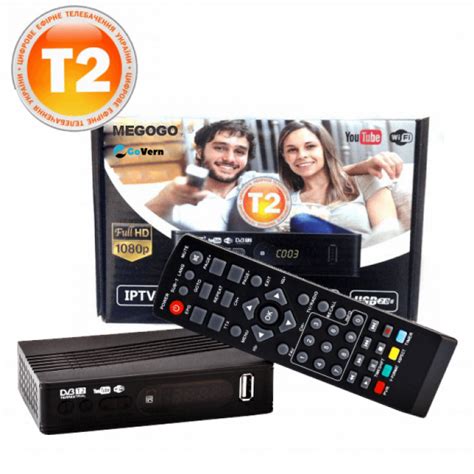 ᐉ Приставка тюнер T2 Govern Ukc с просмотром Youtube Iptv Wi Fi Megogo