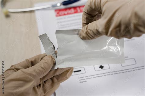 Laboratory Scientist Performs A Rapid Diagnostic Test Rdt For