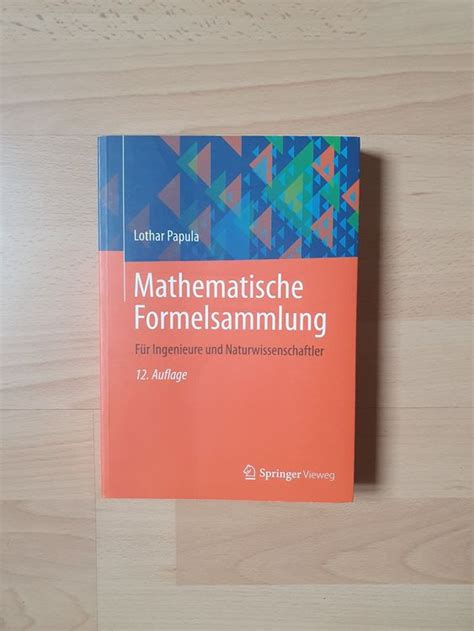 Lothar Papula Mathematische Formelsammlung Kaufen Auf Ricardo