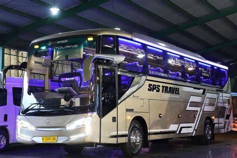 Foto Bus Baru PO SPS Travel Pakai Bodi Skylander Facelift Single Glass
