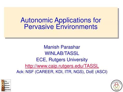Ppt Autonomic Applications For Pervasive Environments Powerpoint Presentation Id5434189