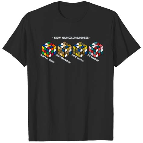 Know Your Color Blindness Rubiks Cube T Shirt Sold By Barbers