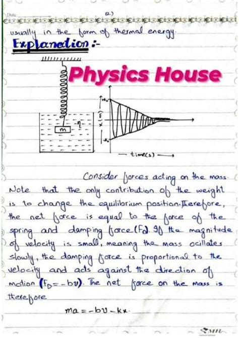 SOLUTION What Is Damped Harmonic Oscillator Studypool