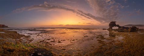 Sierra Nevada Rocks Portsea Beach Sunset Panorama Oscar John Photo Art