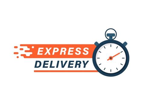 Premium Vector Express Delivery Icon In Flat Style Fast Shipping