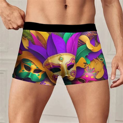 Underwear Mens Carnival Underwear Breathable Trend Novel Digital 3d