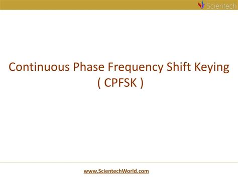 Ppt Continuous Phase Frequency Shift Keying Powerpoint Presentation