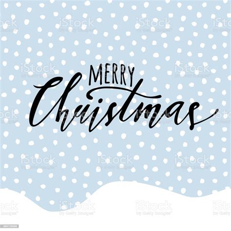 떨어지는 눈 완벽 한 패턴으로 메리 크리스마스 일러스트 벡터와 손이 그려진된 글자입니다 크리에이 티브 타이 포 한 그래피 휴일 인사말 포스터에 대 한 12월에 대한 스톡